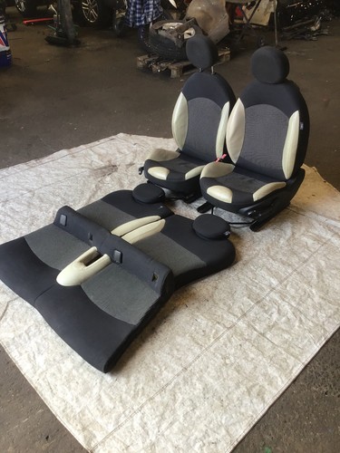 BMW Mini Cooper S R56 2006-2013 FULL SET Black & Cream Half Leather ...