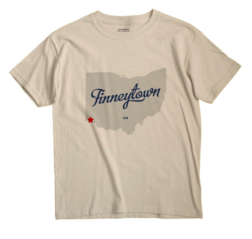 Finneytown Ohio OH T-Shirt MAP | eBay