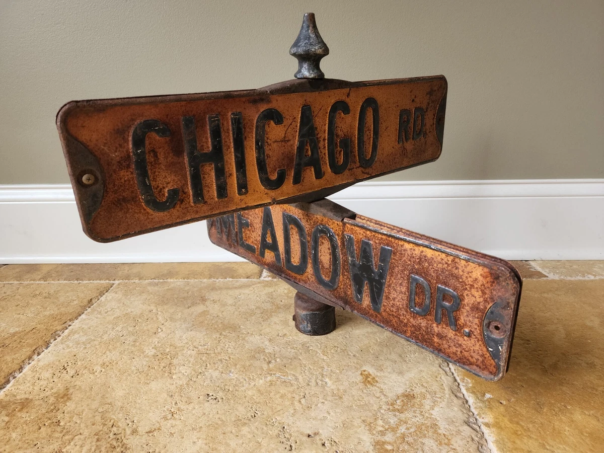 Vintage Metal Street Signs