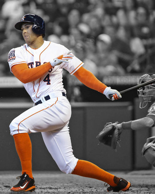 Houston Astros GEORGE SPRINGER Glossy 8x10 Photo Baseball Poster ...