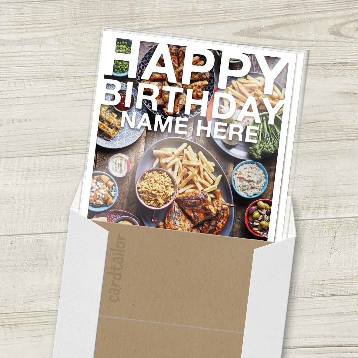 NANDO'S Personalised Birthday Card - personalized nandos food peri ...