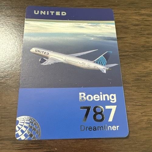 RARE United Airlines Trading Cards Boeing 777, 787 | eBay