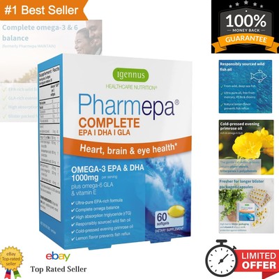 Superior Omega-3 EPA DHA Fish Oil with GLA - Lemon Flavored Softgels ...