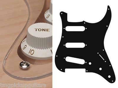 1 Scratchplate Strat Schlagbrett ST113TR transparent Pickguard | eBay.de