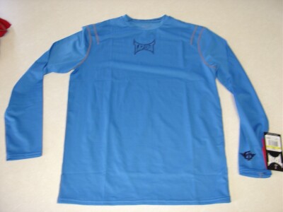 Tapout Compression Shirt Mens LARGE BLUE Grappling Stretch MMA UFC ...