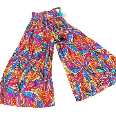 True Destinations Resort Wear Flare Pants Beach Coverup sz M New Wide ...