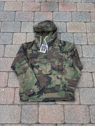 NEW WRMFZY Woodland Camo M69 Tactical Anorak Jacket Adult Small Green ...