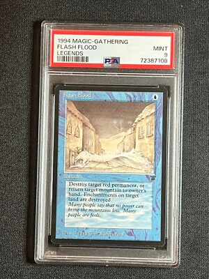 Magic The Gathering MTG Legends Flash Flood PSA 9 MINT! | eBay