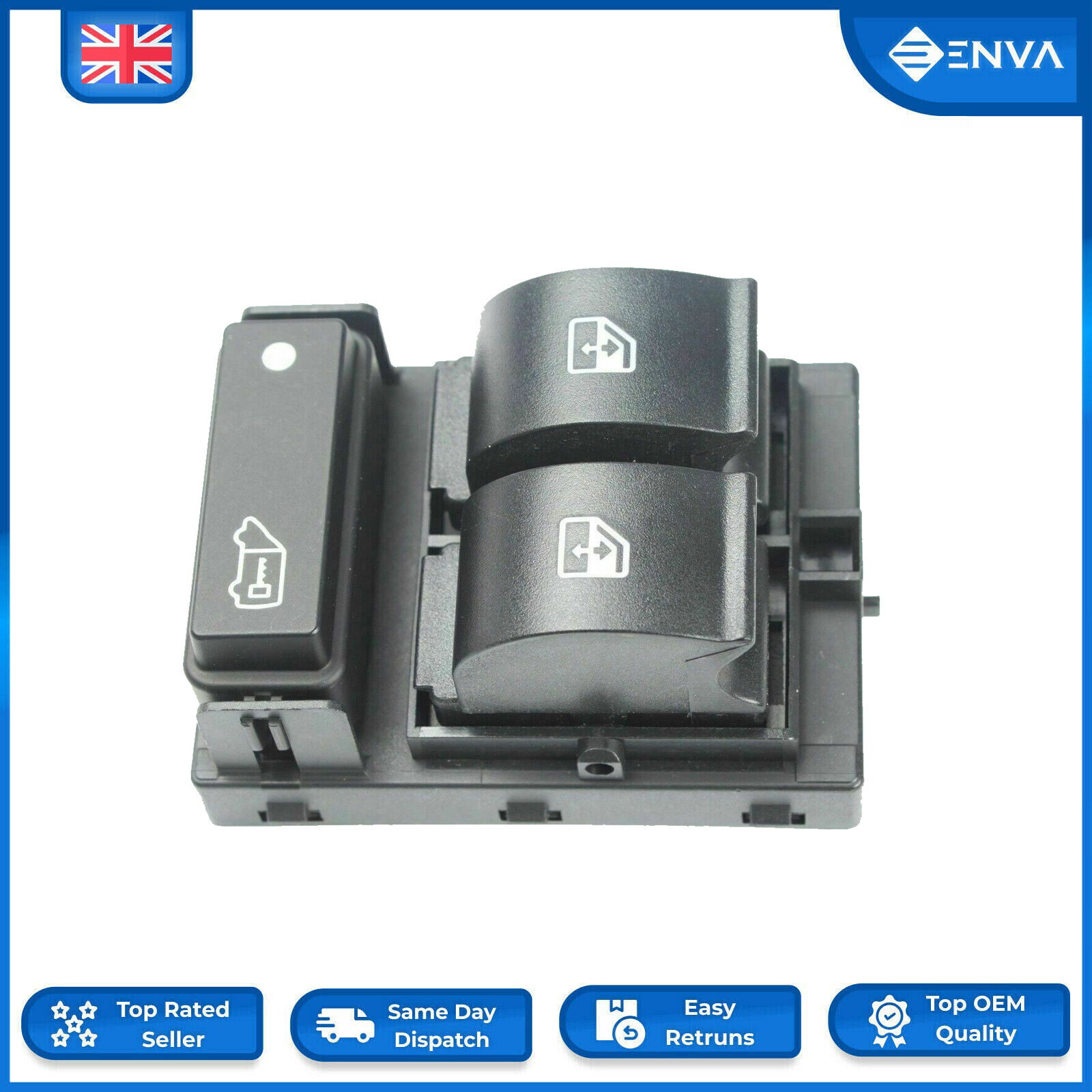 Window Main Control Switch (Green Socket) for Peugeot Boxer 2014-2017 ...