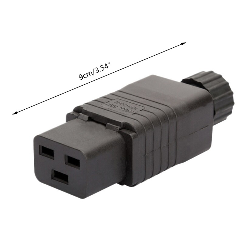250VAC Conector IEC Conector IEC 320 C19 Plugue Female Conect Rewirable ...