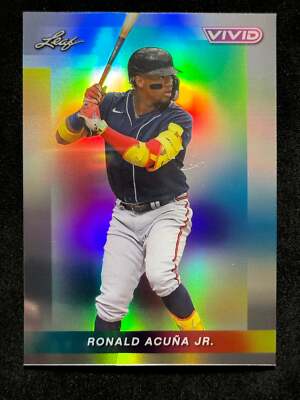 2023 Leaf Vivid Baseball Gray Prism #36 Ronald Acuna Jr. 7/9 | eBay