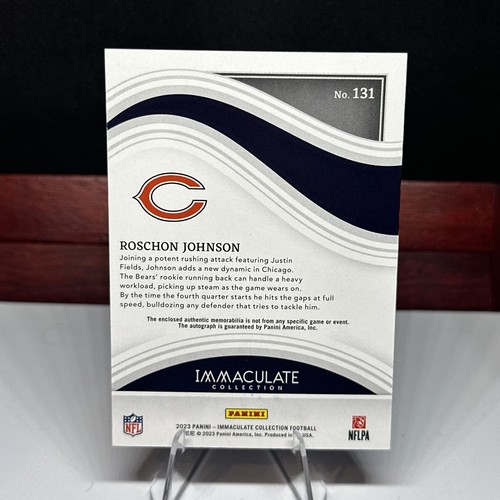 2023 Panini Immaculate Roschon Johnson RPA RC Rookie Patch AUTO 💎/18 | eBay