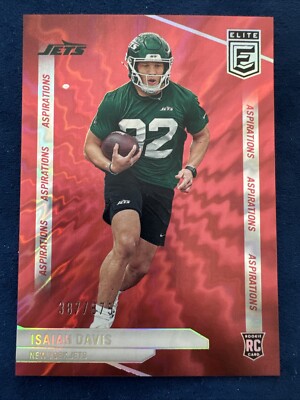 2024 Panini Donruss Elite - Isaiah Davis Red Shimmer Aspirations /875 ...