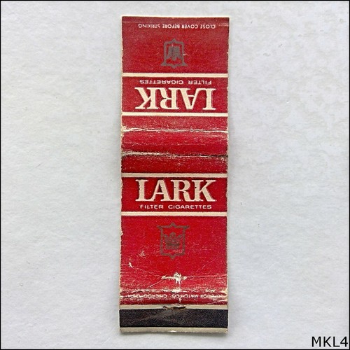 Lark Filter Cigarettes There is nothing like a Lark Matchbook Label ...