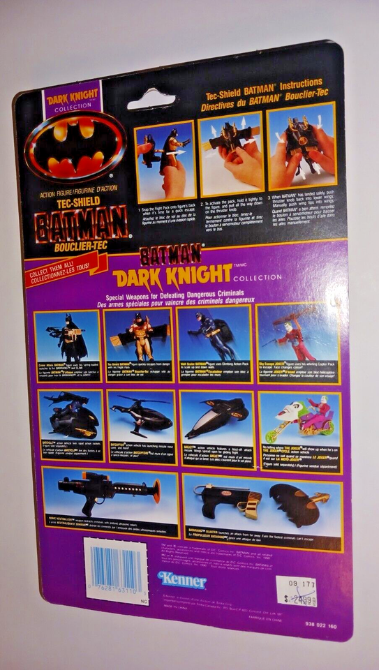 Tec-Shield BATMAN Dark Knight Collection Rare CANADIAN CARD Action ...