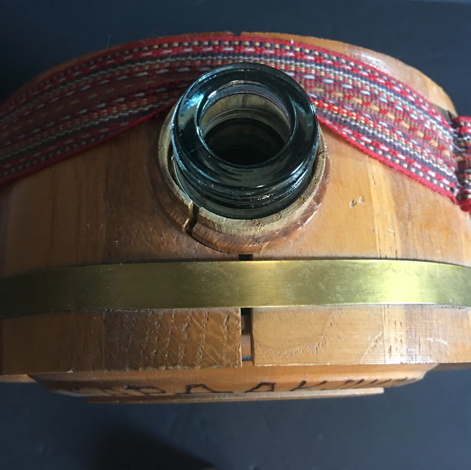 VINTAGE 1970s HAND MADE SERBIAN NAVIP SLIVOVITZ PLUM BRANDY WOODEN ...