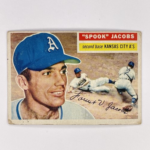 1956 Topps Spook Jacobs #151 Kansas City Athletics VG | eBay