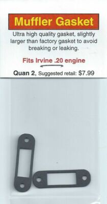 Irvine .20 Exhaust/Muffler Gasket 2 Pack NIP | eBay Australia