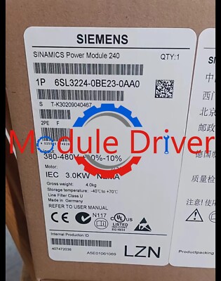 New Siemens 6SL3224-0BE23-0AA0 SINAMICS G120 3.0kW 6SL3 224-0BE23-0AA0 ...