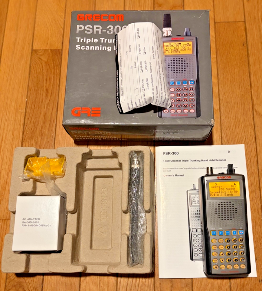 Grecom PSR-300 Scanning Receiver Triple Trunking. Unit Only. | eBay