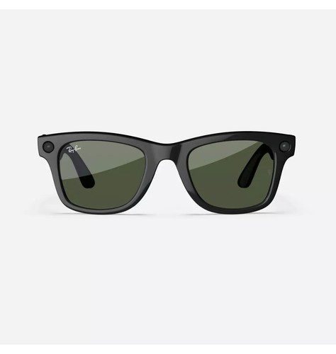 Meta Rayban Wayfarer RW4006 - Shiny Black/ Green G15 Brand New | eBay UK