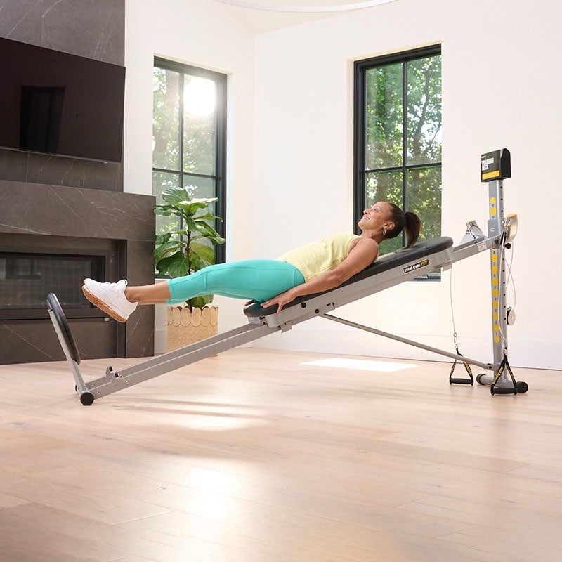 NEW Chuck Norris Total Gym Fit Home Gym Workout Machine Ab Crunch | eBay