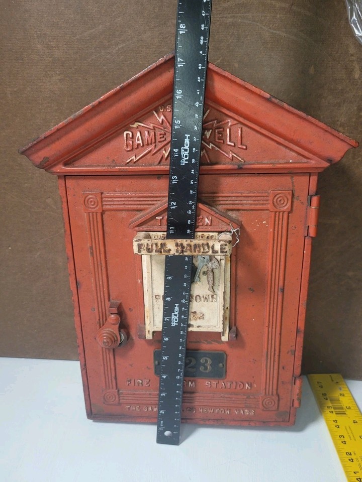 Vintage Gamewell Fire Alarm Call Box # 123, Includes Keys | eBay