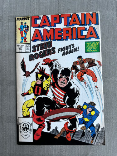 Captain America Volume 1 No 337 Vo In Very Good Condition Very Fine Ebay