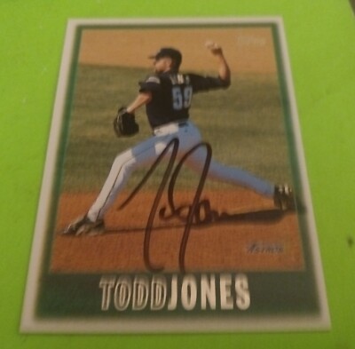 1997 Todd Jones SIGNED Topps MKB Baseball Card #68 Houston Astros MINT ...