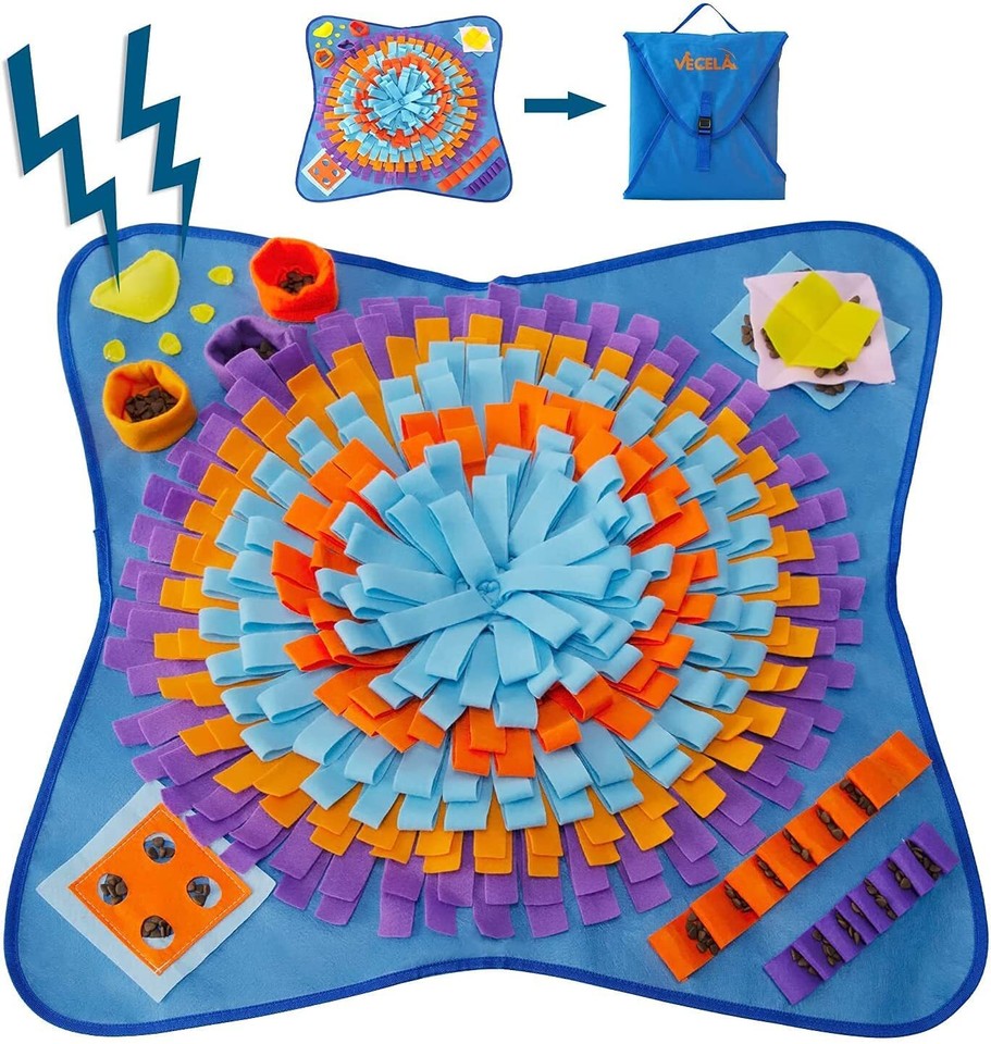 Pet Dog Snuffle Mat Nose Training Sniffing Pad Dog Slow Feeding Blank ...