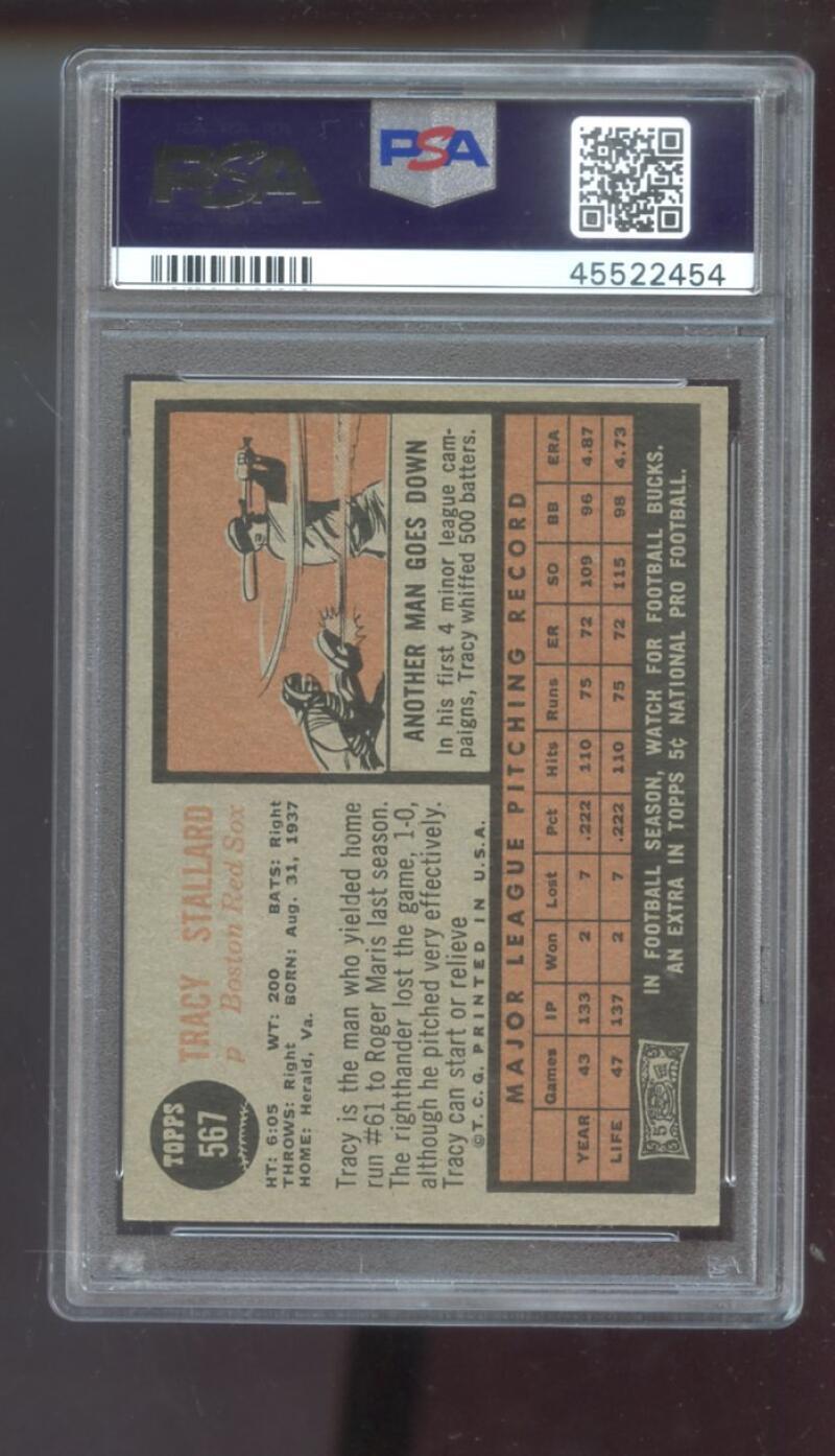 1962 Topps - High # Tracy Stallard #567 for sale online | eBay