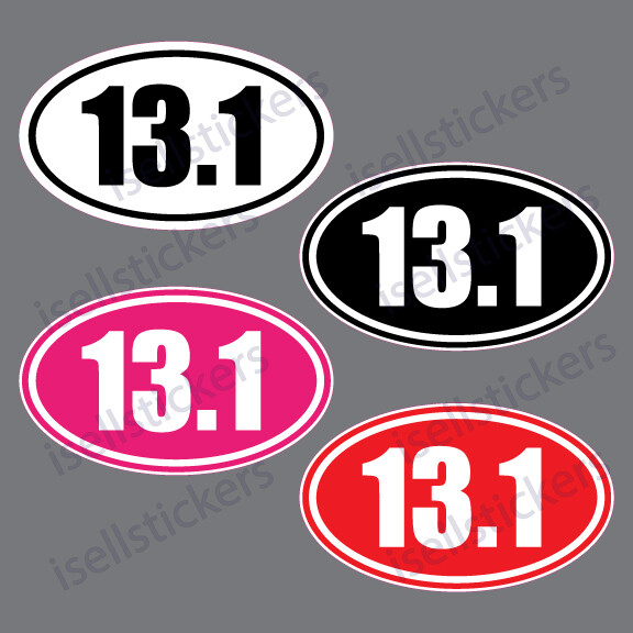 Running Race Stickers