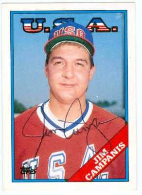 Jim Campanis autographed 1988 Topps Traded Baseball Card Team USA ...