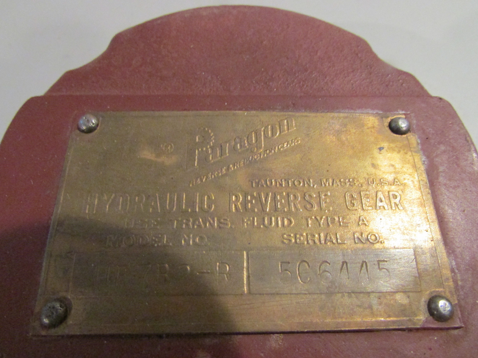 Paragon Hydraulic Reverse Gear Lever Plate / Housing HF7B2-R | eBay