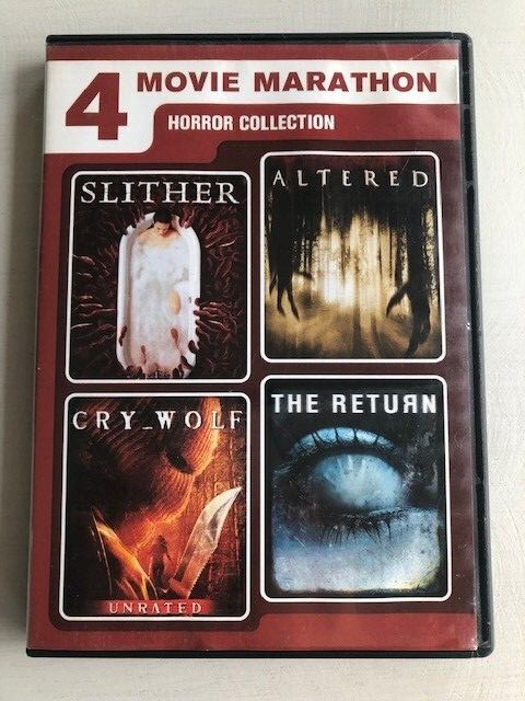 4 Movie Marathon: Horror Collection (DVD, 2011, 2-Disc Set) Slither ...