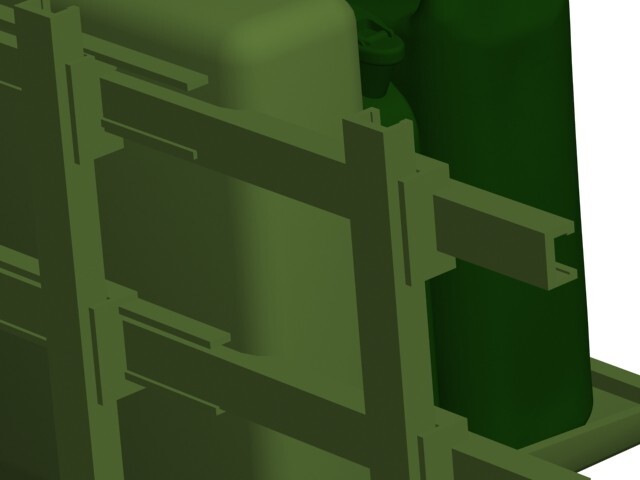 Custom LAV gear rack with spare tire, Multiple Scales, Military Vehicles | eBay