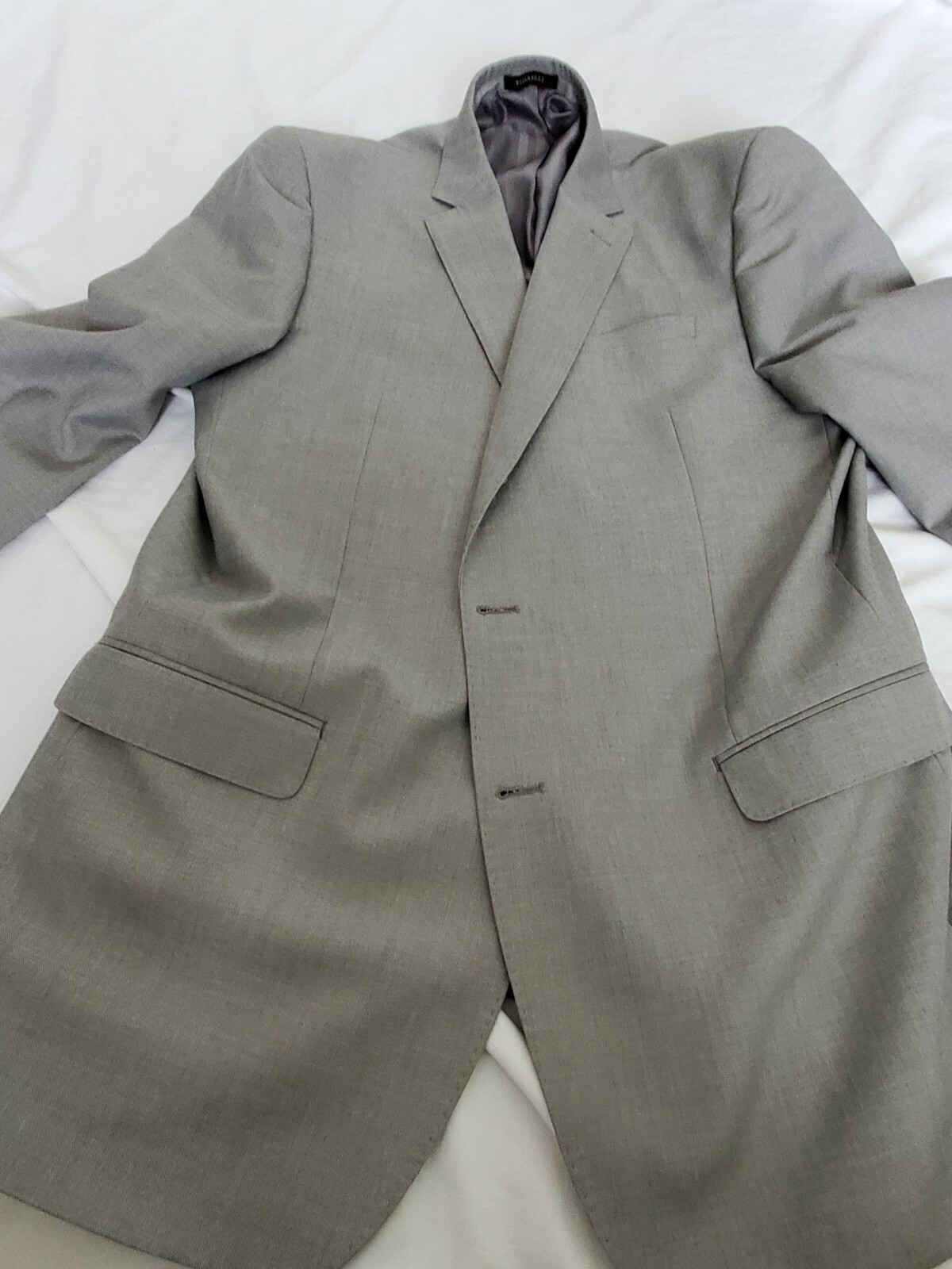 Vitarelli Blazer Suit Jacket Gray 2 Button 46L/40W - Gem