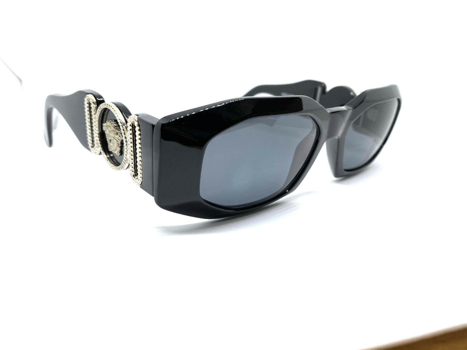 RARE Gianni Versace Mod.414/B Col.N52 Black Silver Vintage Sunglasses ...