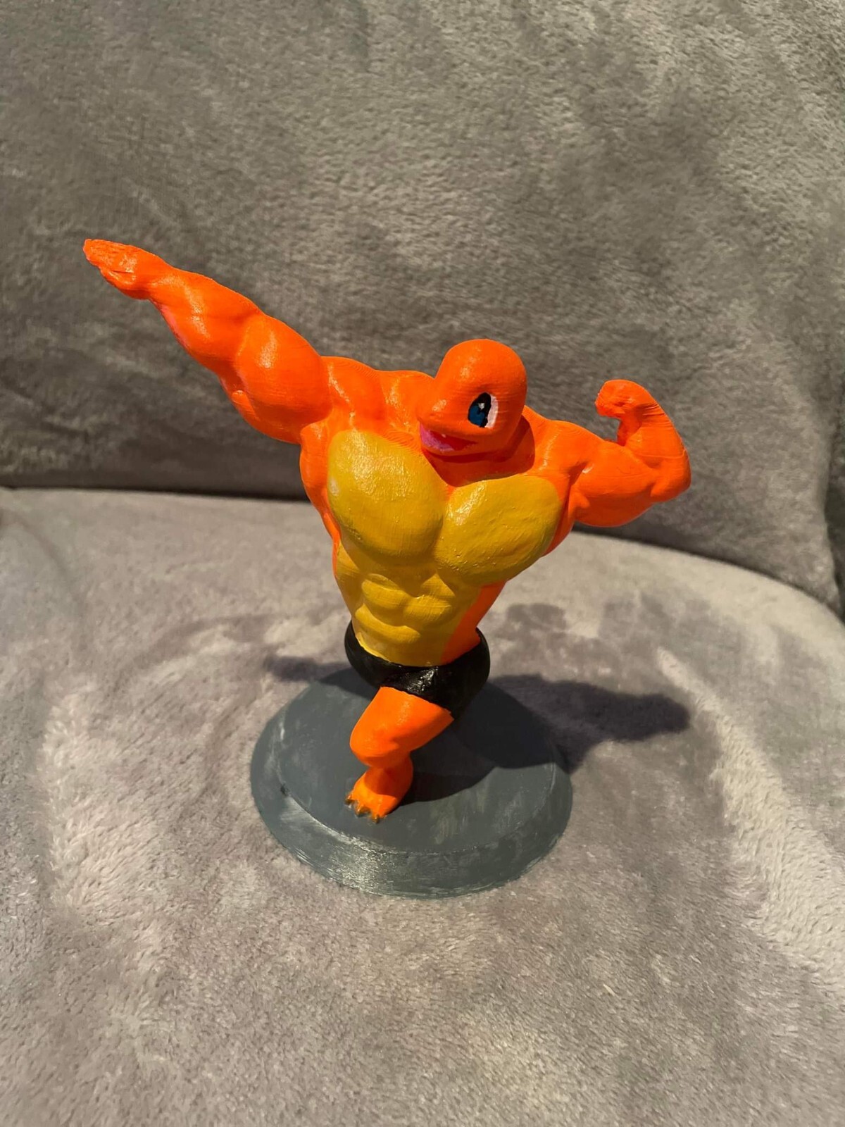 Buff Charmander Pokemon. Hand Painted Swole Statue. | eBay