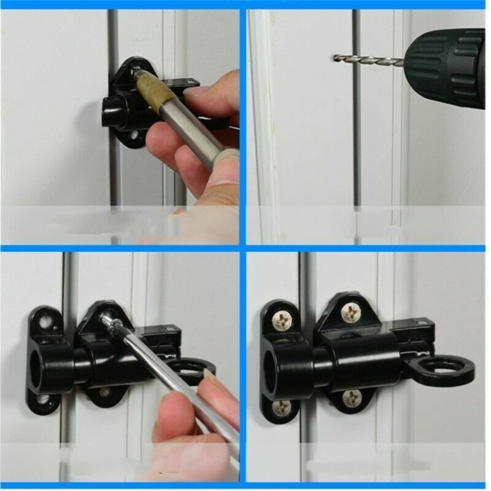 Self Closing Latch Bolt Automatic Spring Loaded Door Gate Security Lock ...