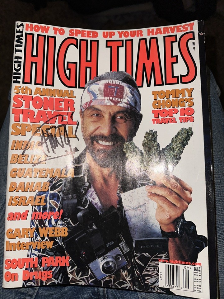 Chong Bong Original pre Raid With signed 1998 High Times Full 1998 High ...
