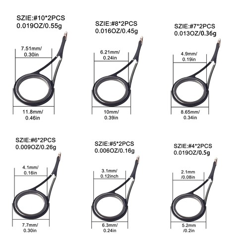 Aventik Fishing Rod Eyelet Repair Kit Complete, Emergency Quick-Fix ...