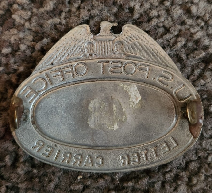 Vintage USPS US Post Office Letter Carrier Hat Badge Pin 43 | eBay
