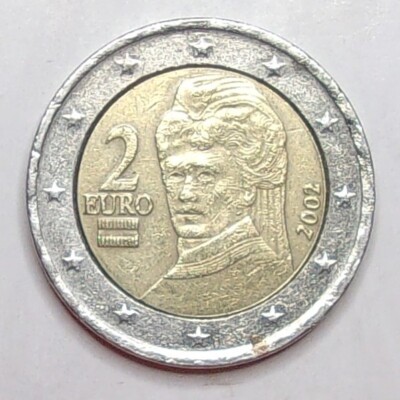 2002 2-Euro Coin Austria 2002 Bertha Von Suttner Misprint Austria "RARE COIN" | eBay