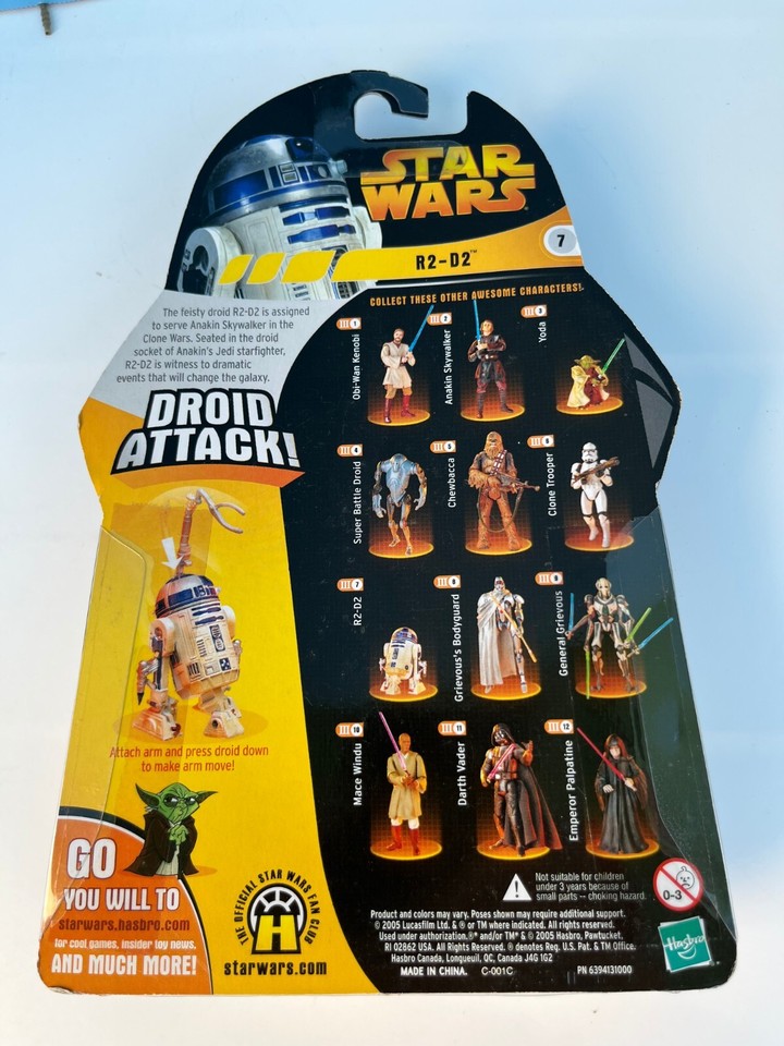 Star Wars 3.75" Action Figure R2-D2 Revenge Of The Sith Hasbro 2005 | eBay