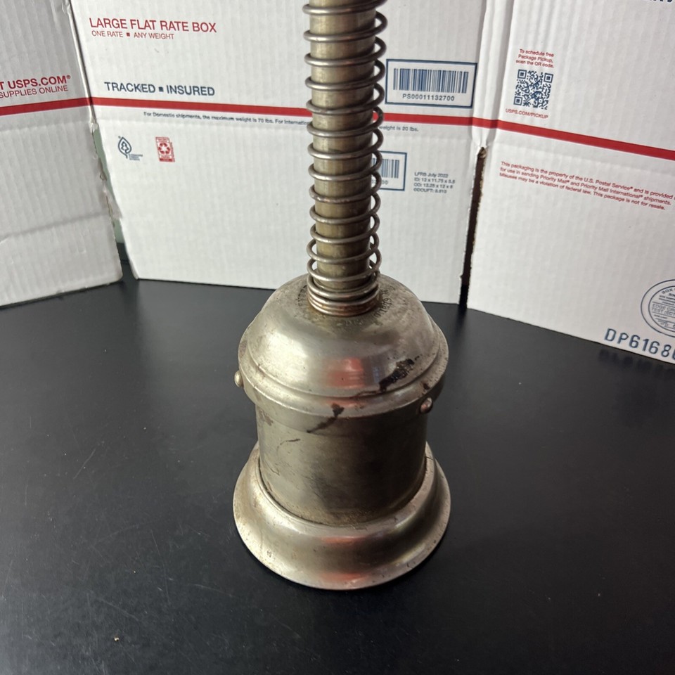 Vintage spring loaded wash Tub agitator Wooden handle Manual drive ...