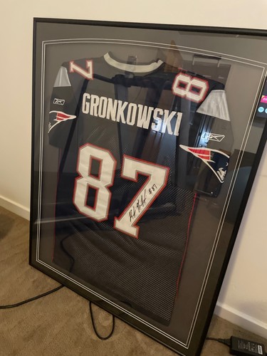 Rob Gronkowski Signed Autographed Patriots Jersey Framed 32X40 | eBay