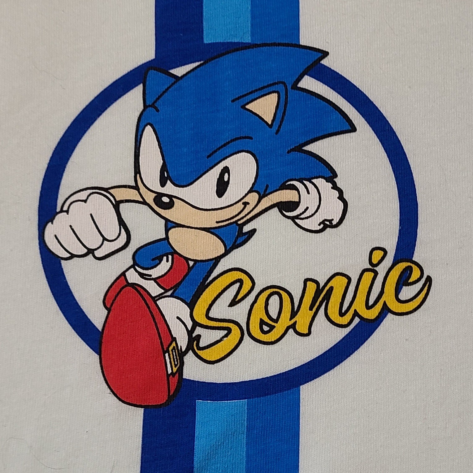 Sega Sonic The Hedgehog Checkered Ringer Shirt (Adult… - Gem