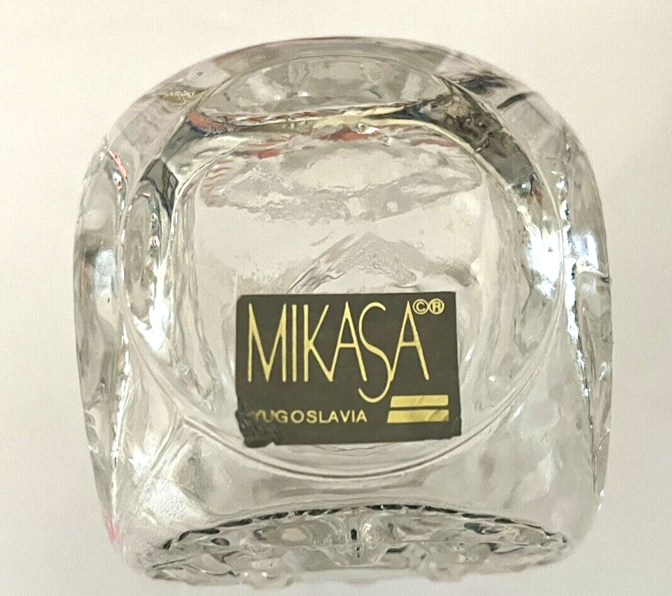 2 Vintage Perfume Bottles ACC w/Butterfly Top & Mikasa Square w/ Hand ...