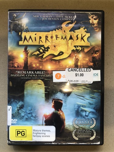 Mirrormask (DVD 2005) Region 4 Drama,Fantasy, Stephanie Leonidas, Jason ...